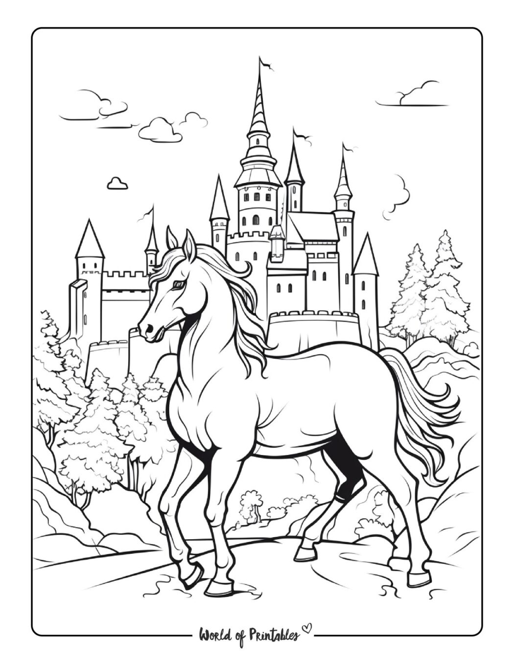 The Free Unicorn Coloring Pages For Kids & Adults - World of Printables