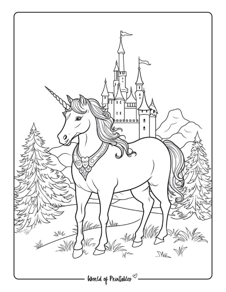 The Free Unicorn Coloring Pages For Kids & Adults - World of Printables