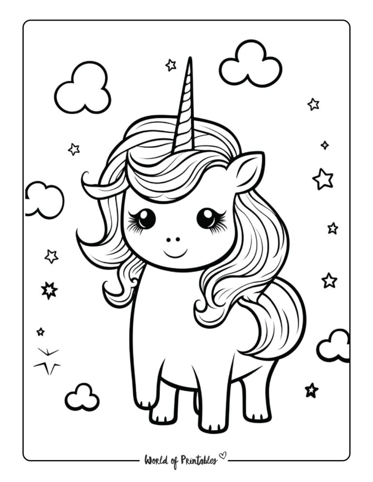 The Best Unicorn Coloring Pages For Kids & Adults - World of Printables