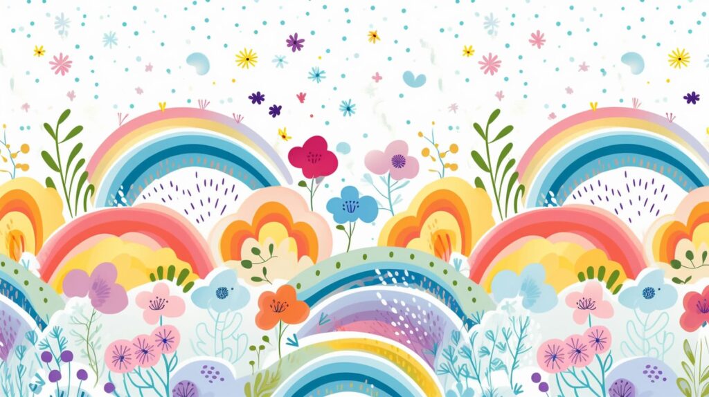100+ Rainbow Backgrounds - World of Printables