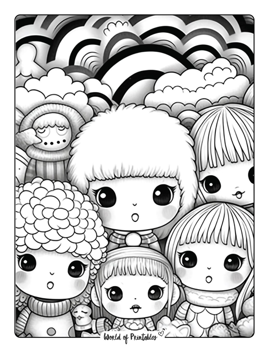75 Free Rainbow Coloring Pages To Brighten Your Day - World of Printables
