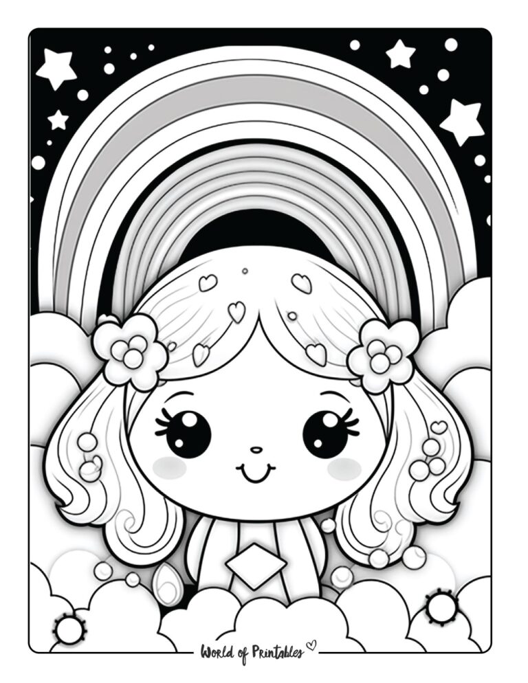 75 Best Rainbow Coloring Pages To Brighten Your Day - World of Printables