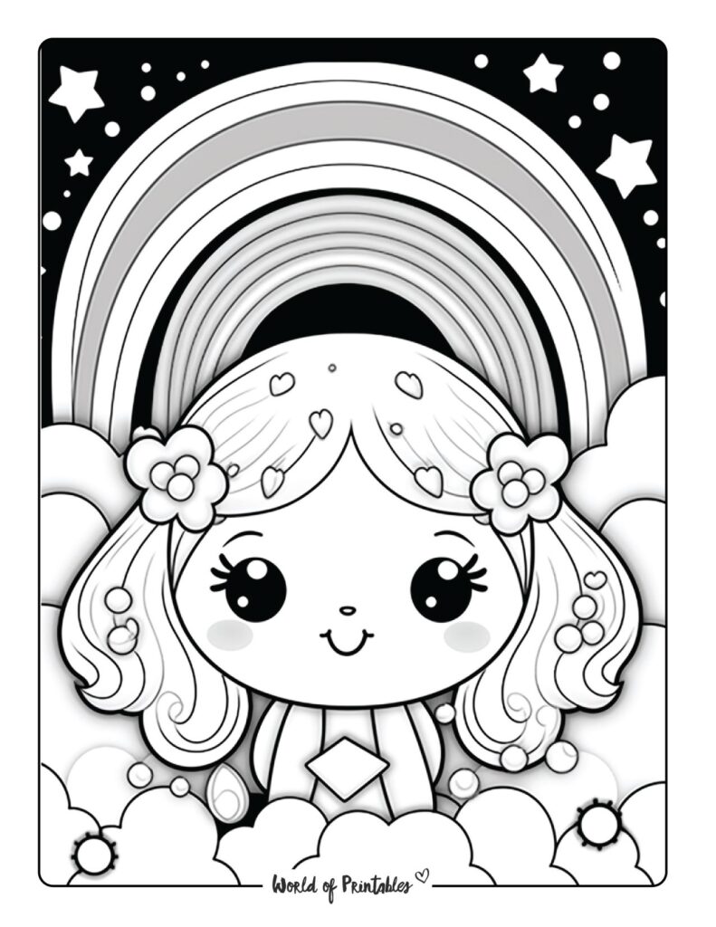 75 Free Rainbow Coloring Pages To Brighten Your Day - World of Printables