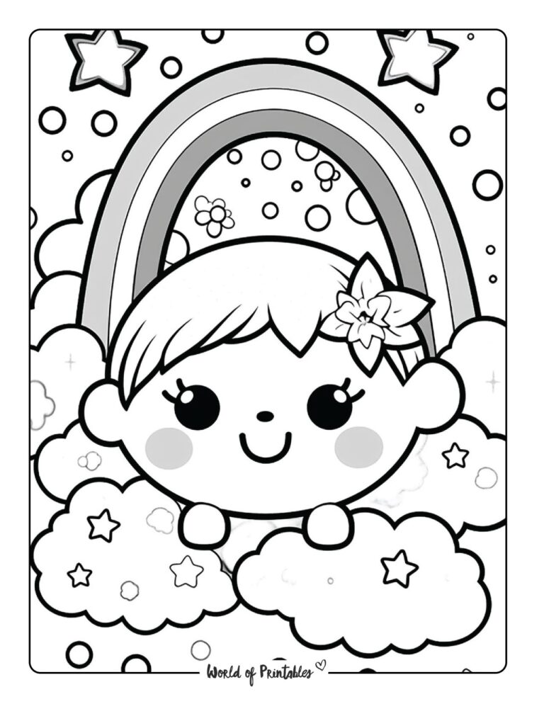75 Best Rainbow Coloring Pages To Brighten Your Day - World of Printables