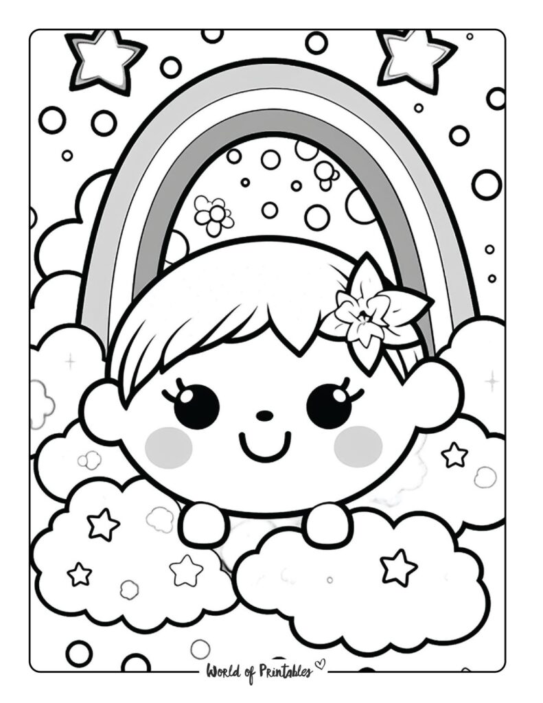 75 Best Rainbow Coloring Pages To Brighten Your Day - World of Printables