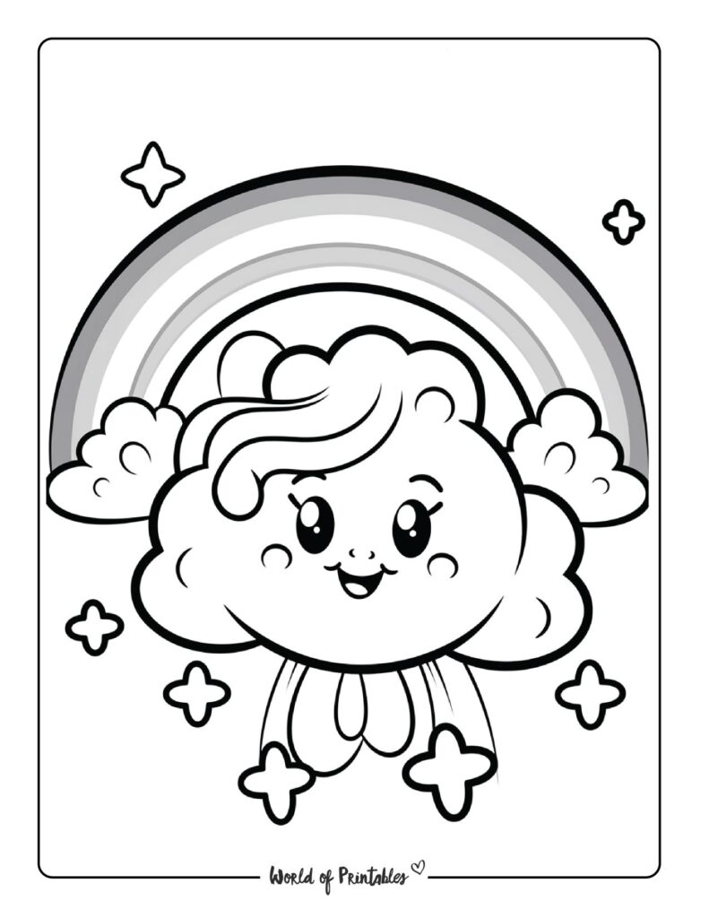 75 Free Rainbow Coloring Pages To Brighten Your Day - World of Printables