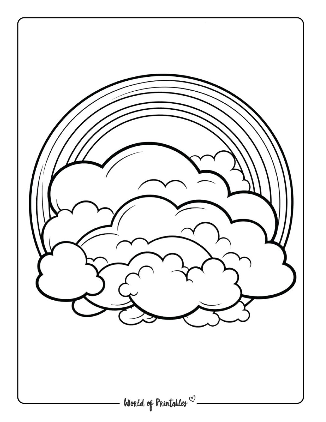 75 Best Rainbow Coloring Pages To Brighten Your Day - World of Printables