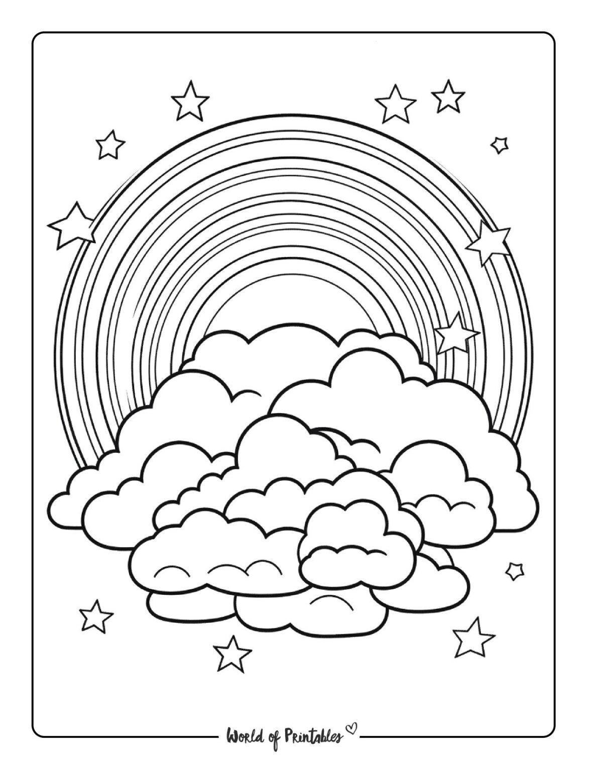 75 Best Rainbow Coloring Pages To Brighten Your Day - World of Printables
