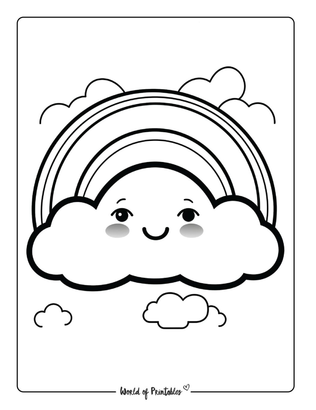 75 Free Rainbow Coloring Pages To Brighten Your Day - World of Printables