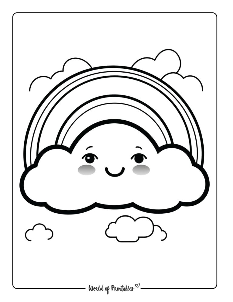 75 Best Rainbow Coloring Pages To Brighten Your Day - World of Printables
