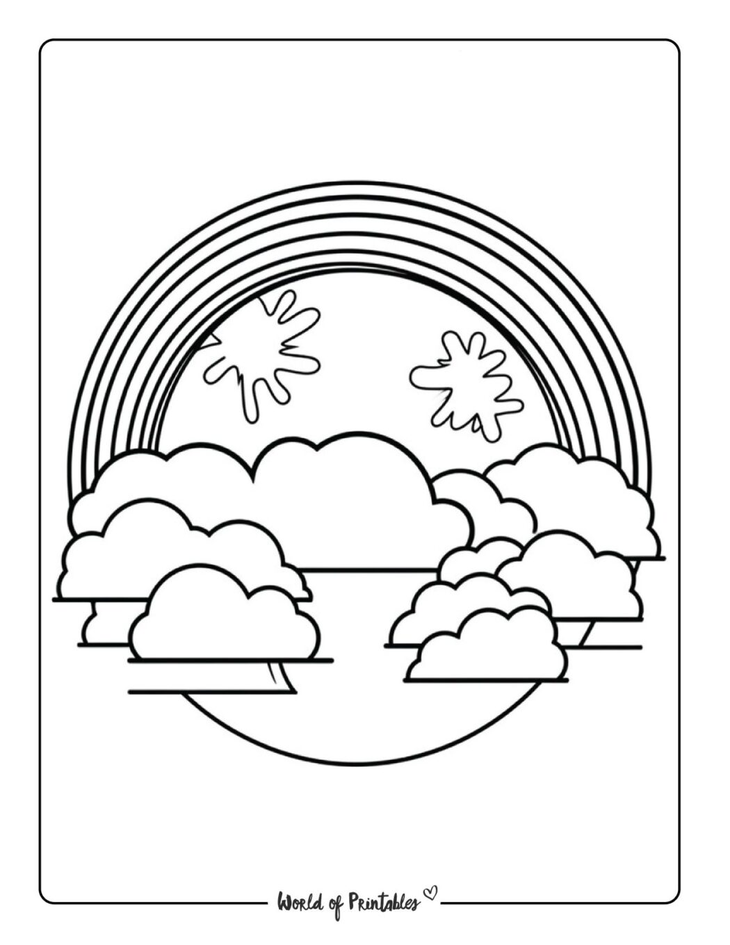 75 Best Rainbow Coloring Pages To Brighten Your Day - World of Printables