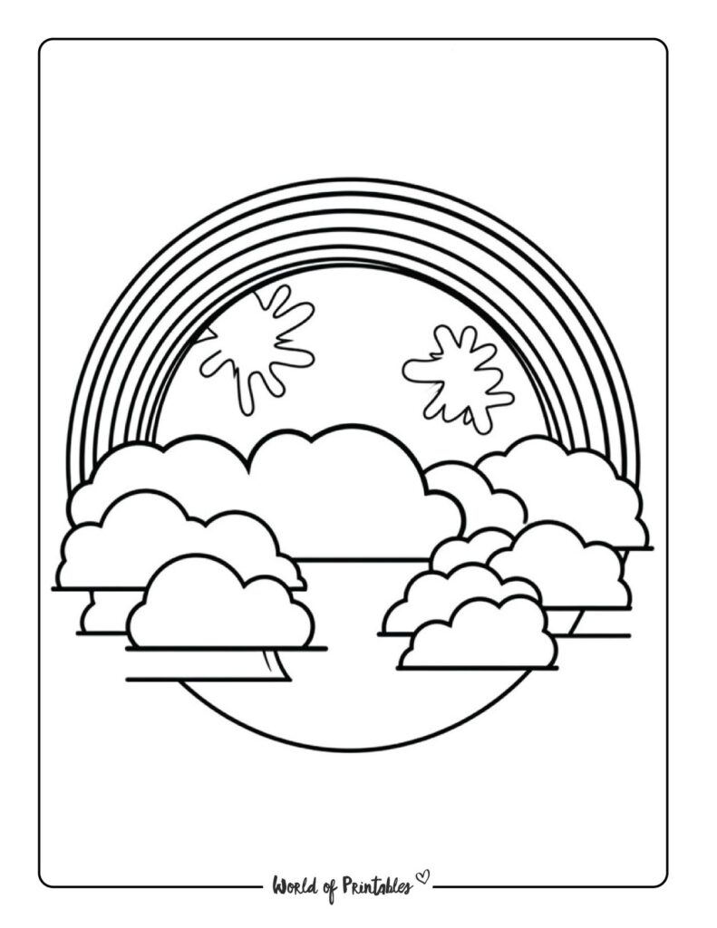 75 Best Rainbow Coloring Pages To Brighten Your Day - World of Printables