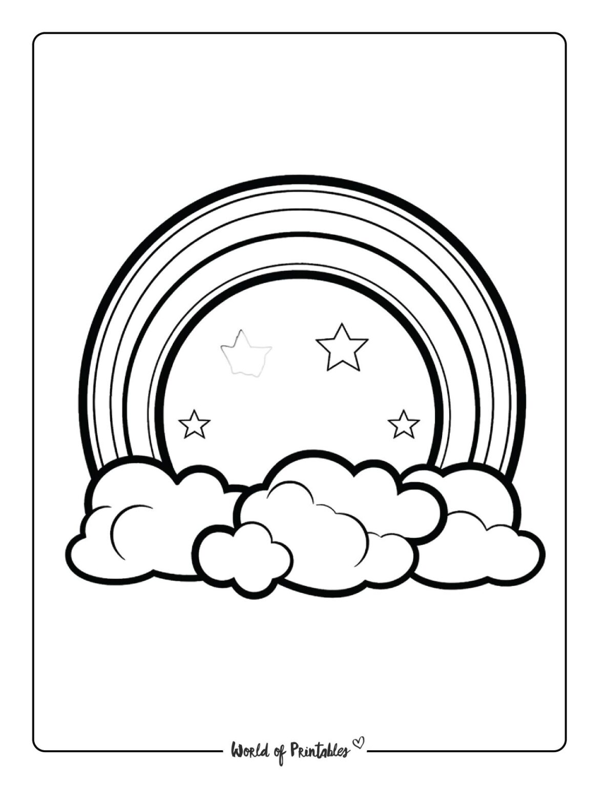 75 Best Rainbow Coloring Pages To Brighten Your Day - World of Printables