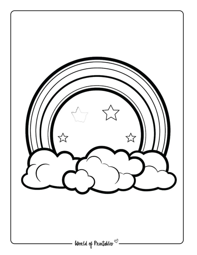 75 Best Rainbow Coloring Pages To Brighten Your Day - World of Printables