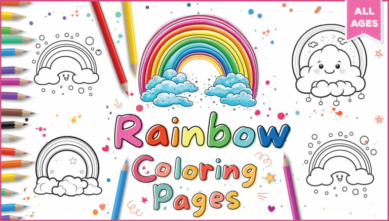 75 Best Rainbow Coloring Pages To Brighten Your Day - World of Printables