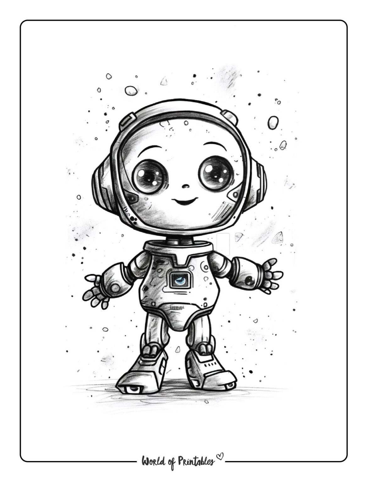 Robot Coloring Pages - World of Printables