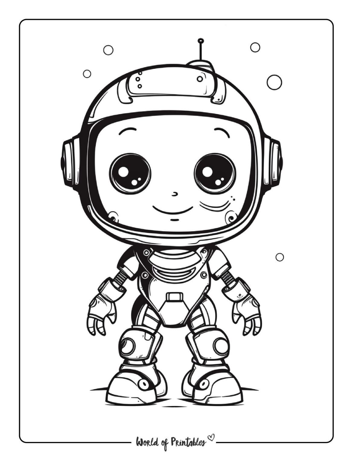 Robot Coloring Pages - World of Printables