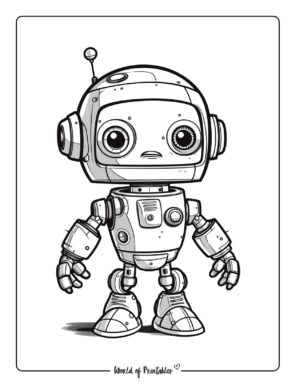 Robot Coloring Pages - World of Printables