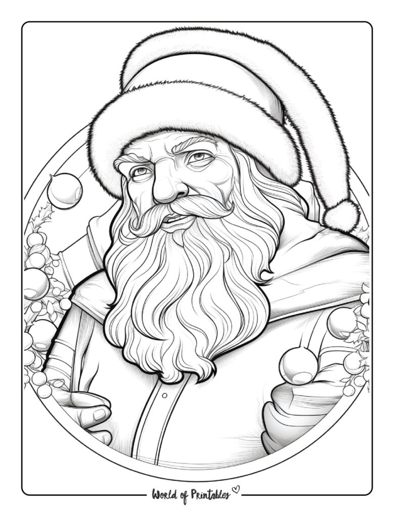 Santa Coloring Pages - World of Printables
