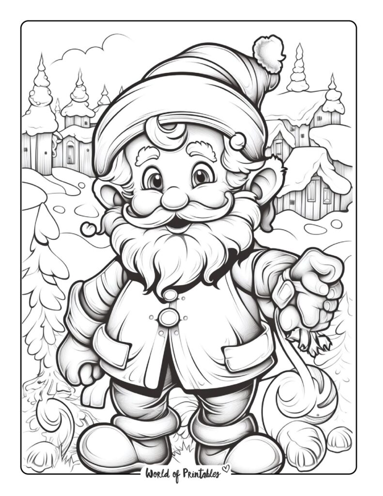 Santa Coloring Pages - World of Printables