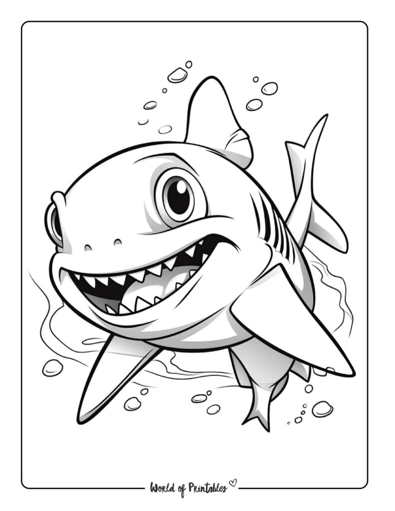 Shark Coloring Pages For Kids & Adults - World of Printables
