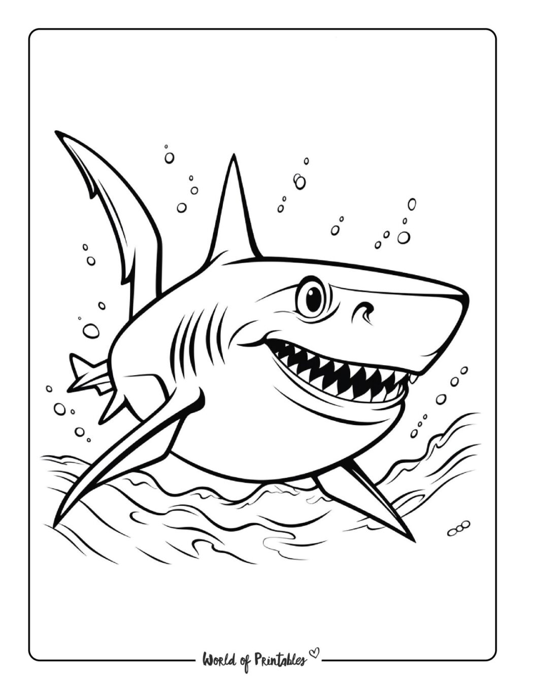 Shark Coloring Pages For Kids & Adults - World of Printables