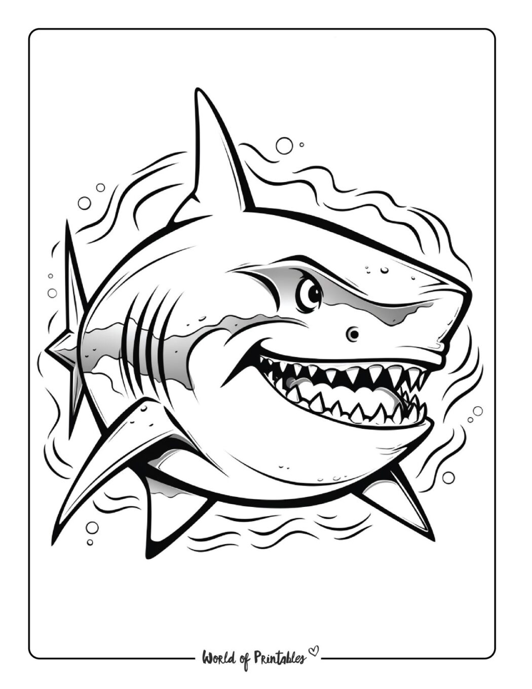 Shark Coloring Pages For Kids & Adults - World of Printables