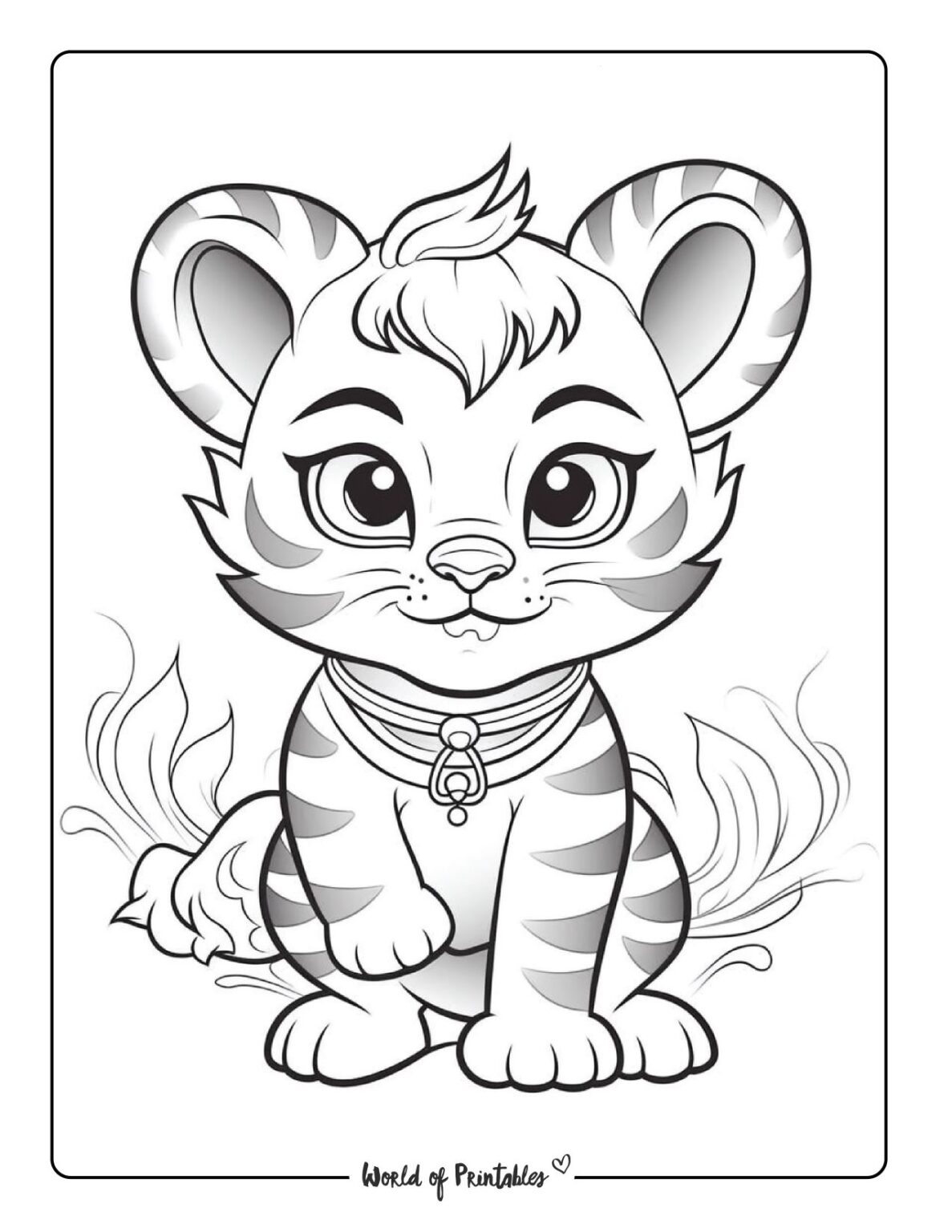 Tiger Coloring Pages For Kids & Adults - World of Printables