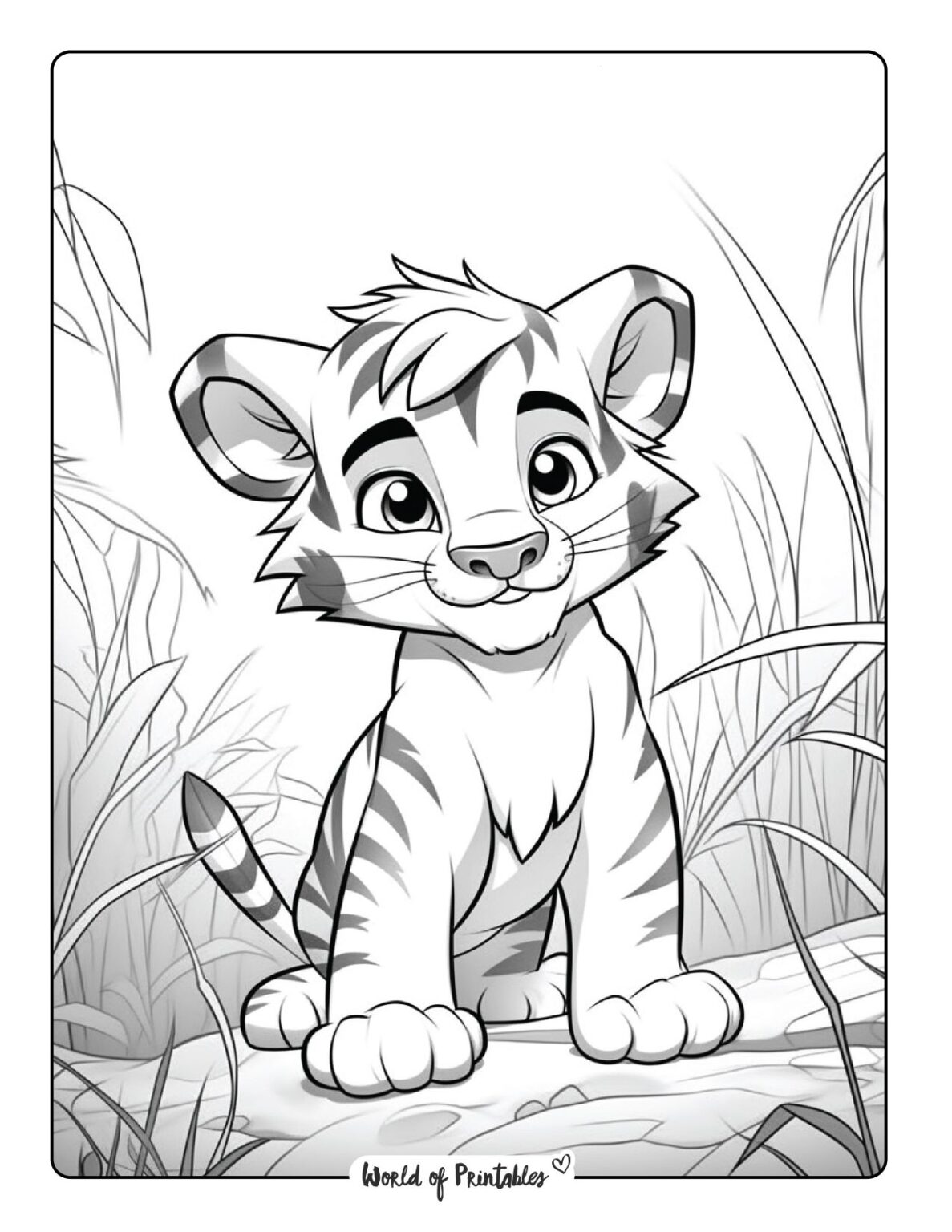 Tiger Coloring Pages For Kids & Adults - World of Printables