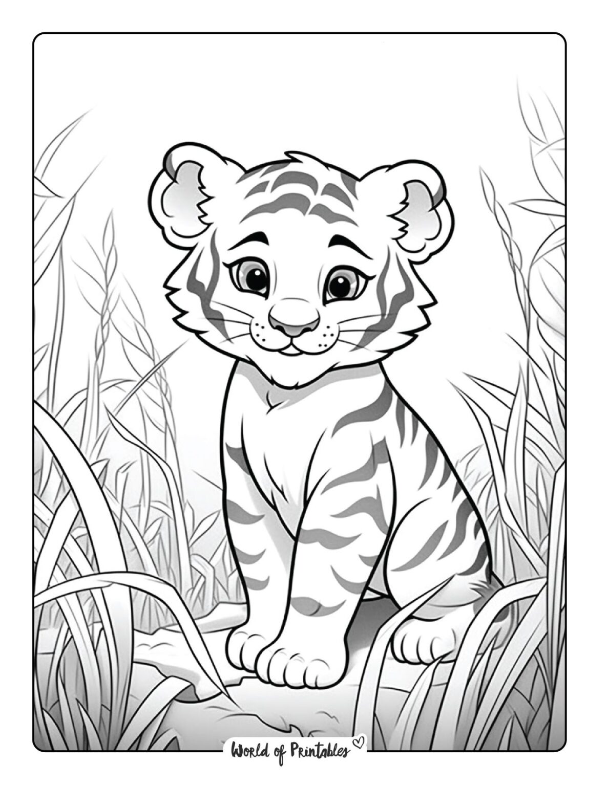 Tiger Coloring Pages For Kids & Adults - World of Printables
