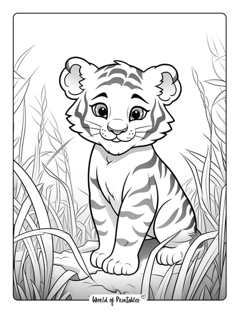 Tiger Coloring Pages For Kids & Adults - World of Printables