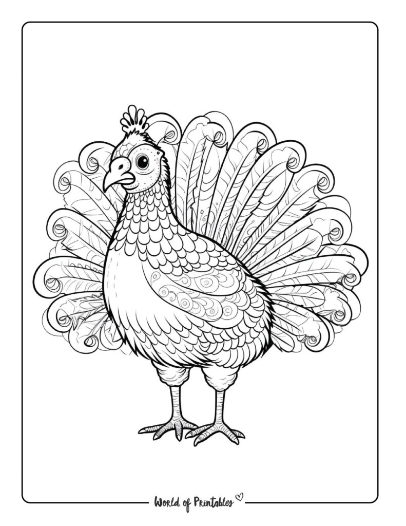 Turkey Coloring Pages - World of Printables