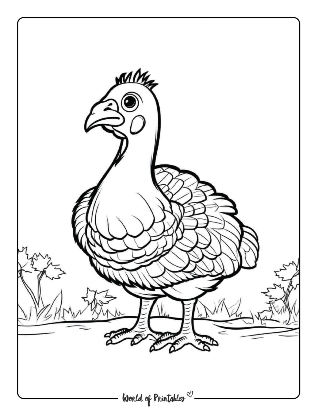 Turkey Coloring Pages - World of Printables