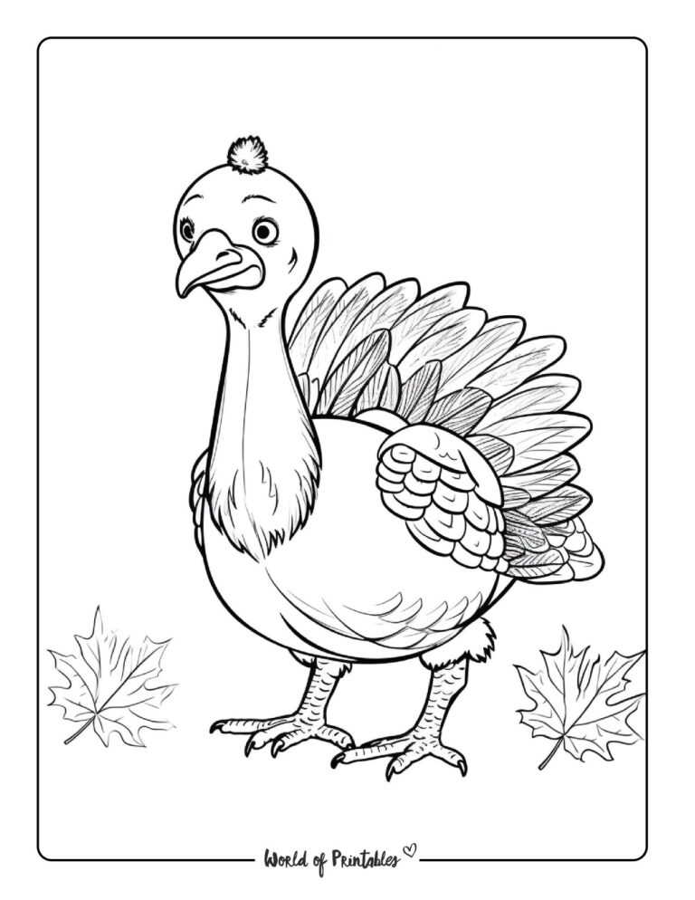 Turkey Coloring Pages - World of Printables