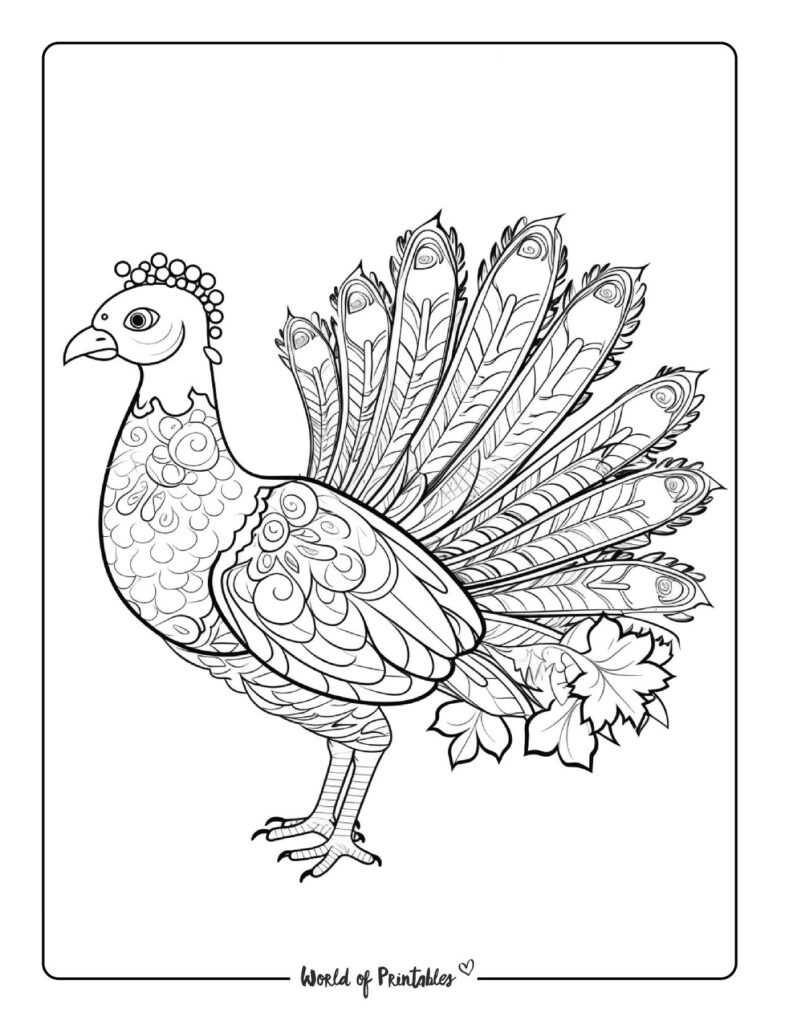 Turkey Coloring Pages - World of Printables