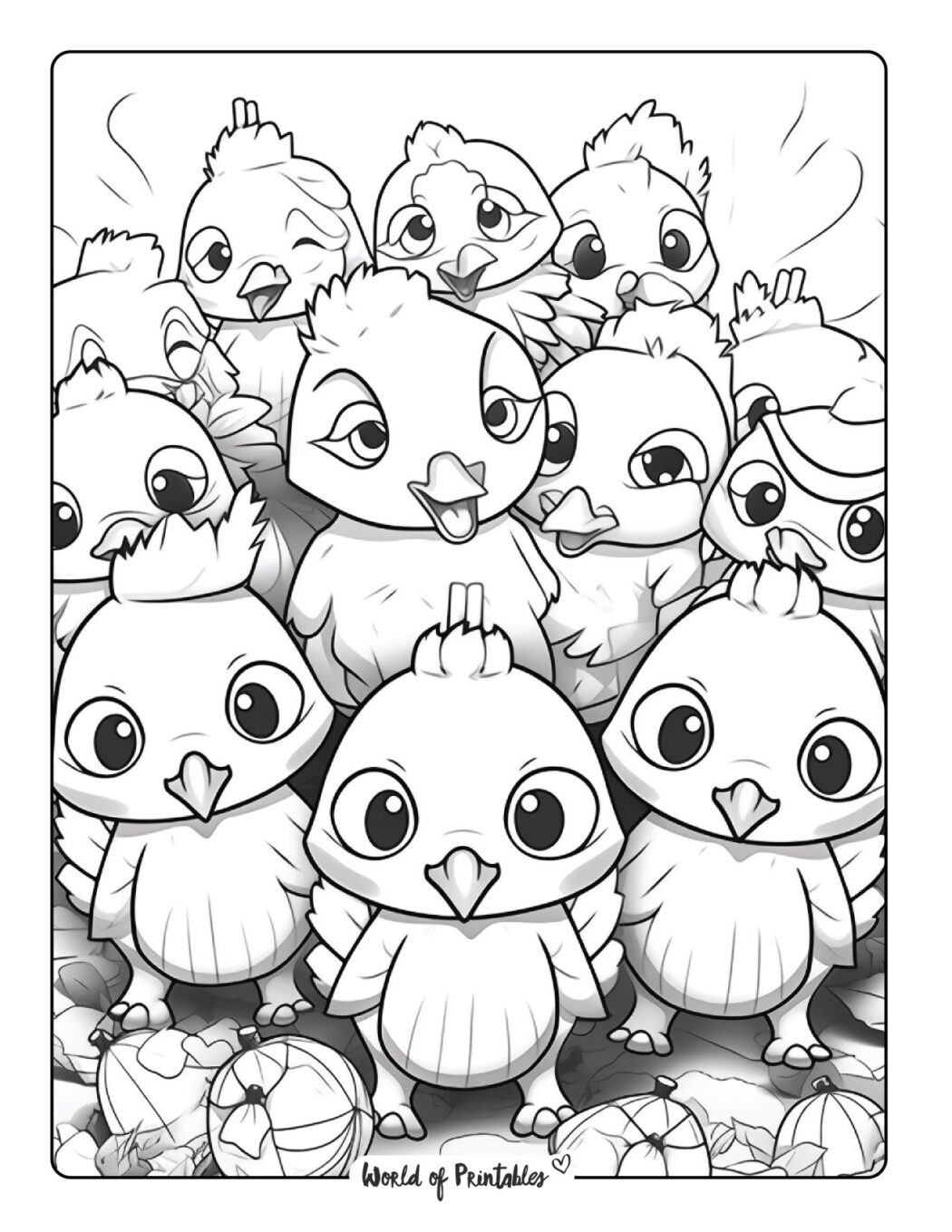 Turkey Coloring Pages - World of Printables