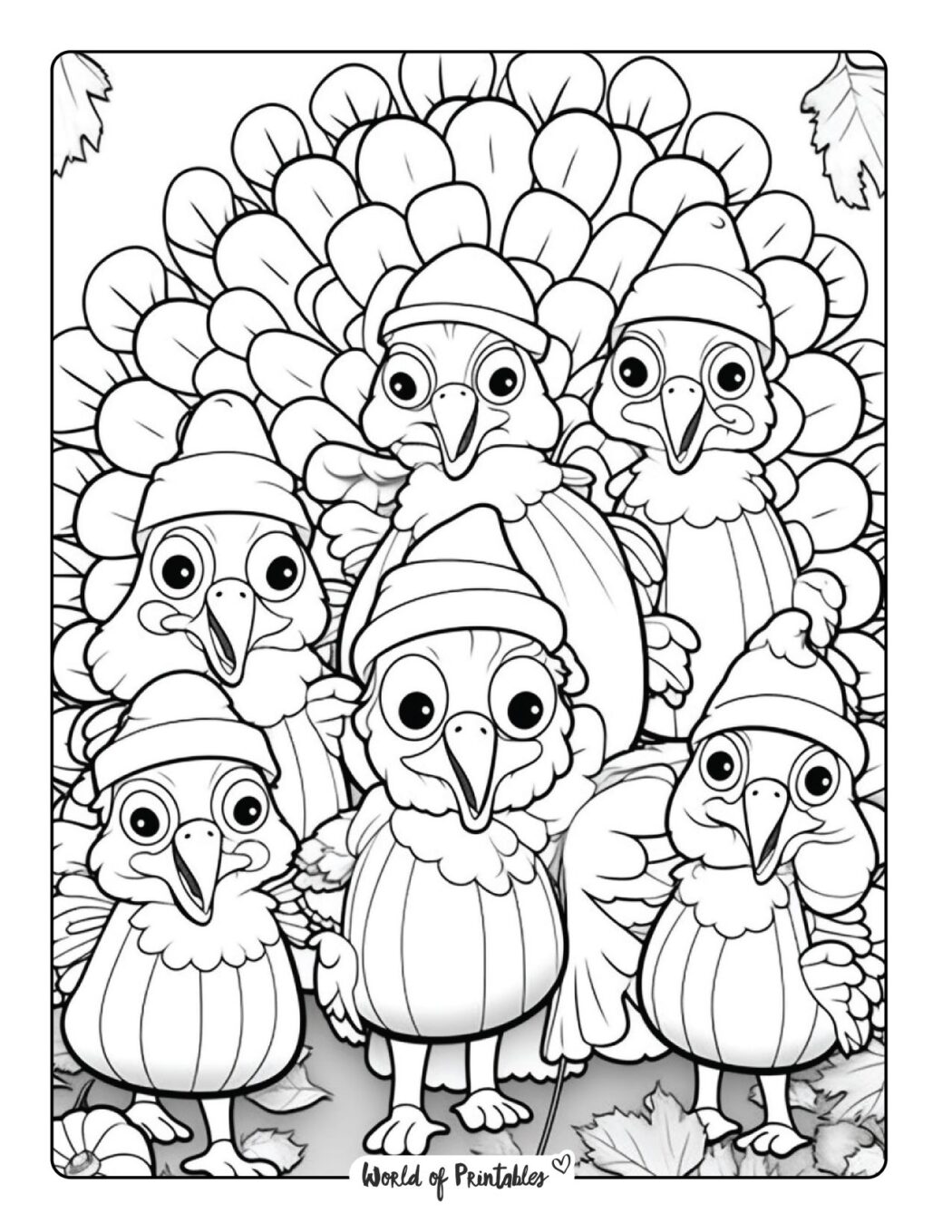 Turkey Coloring Pages - World of Printables