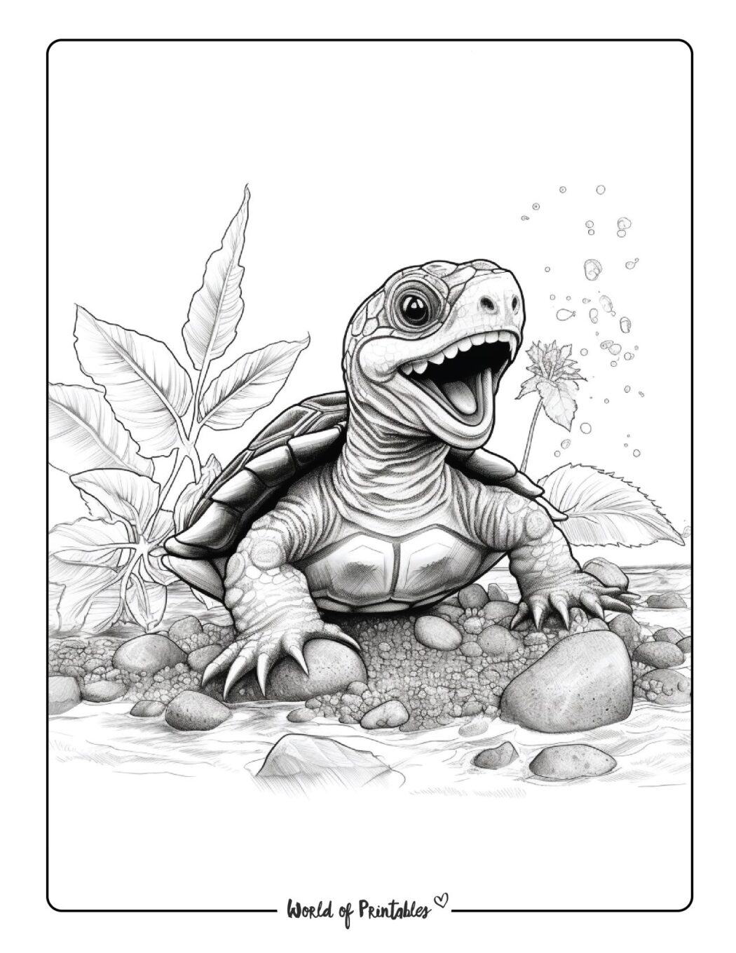 Turtle Coloring Pages For Kids & Adults - World of Printables
