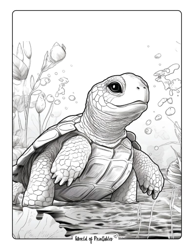 Turtle Coloring Pages For Kids & Adults - World of Printables
