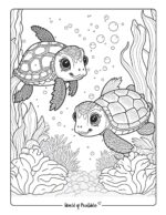 Turtle Coloring Pages For Kids & Adults - World of Printables