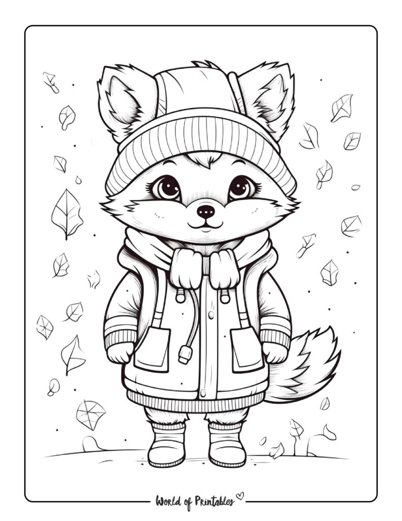 Winter Coloring Pages - World of Printables