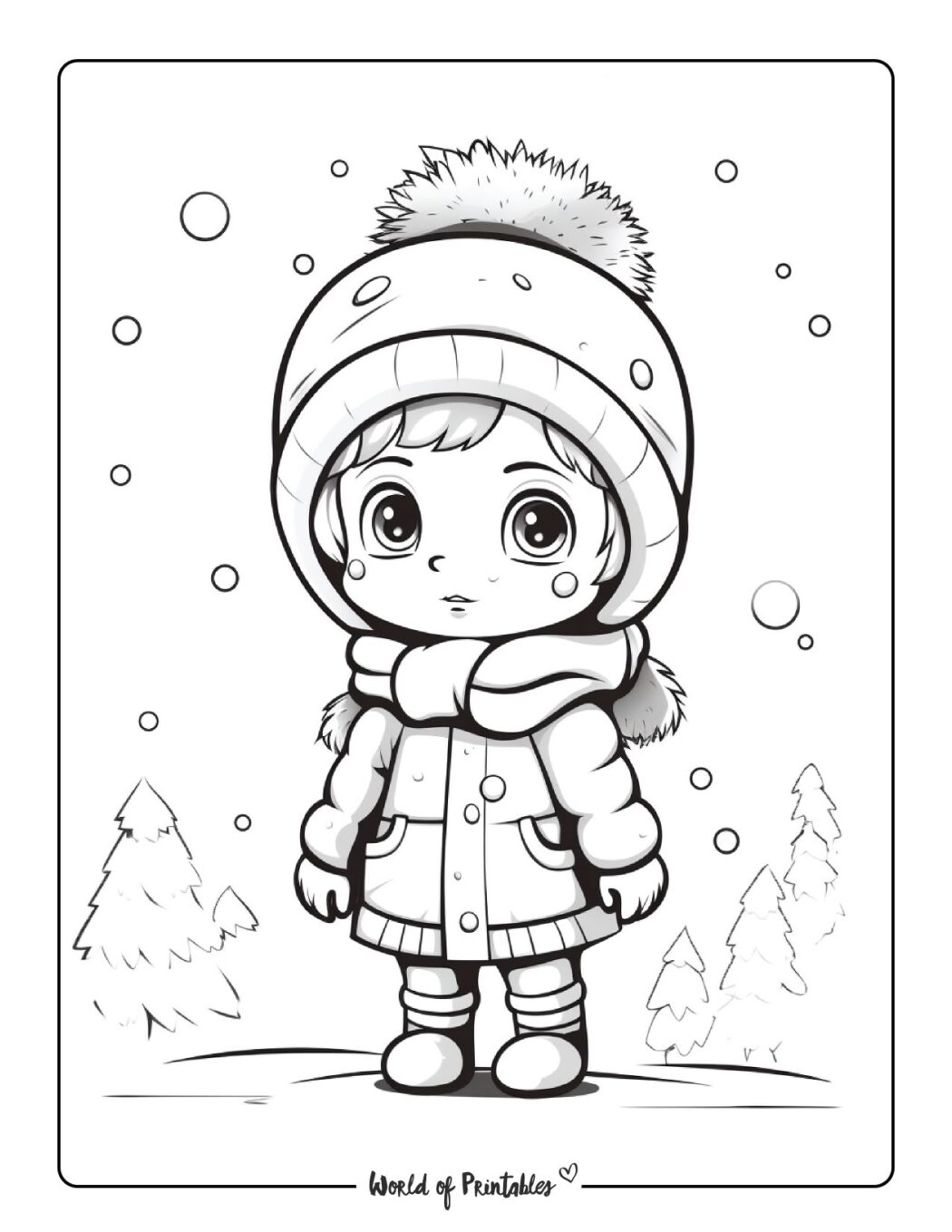 Winter Coloring Pages - World of Printables