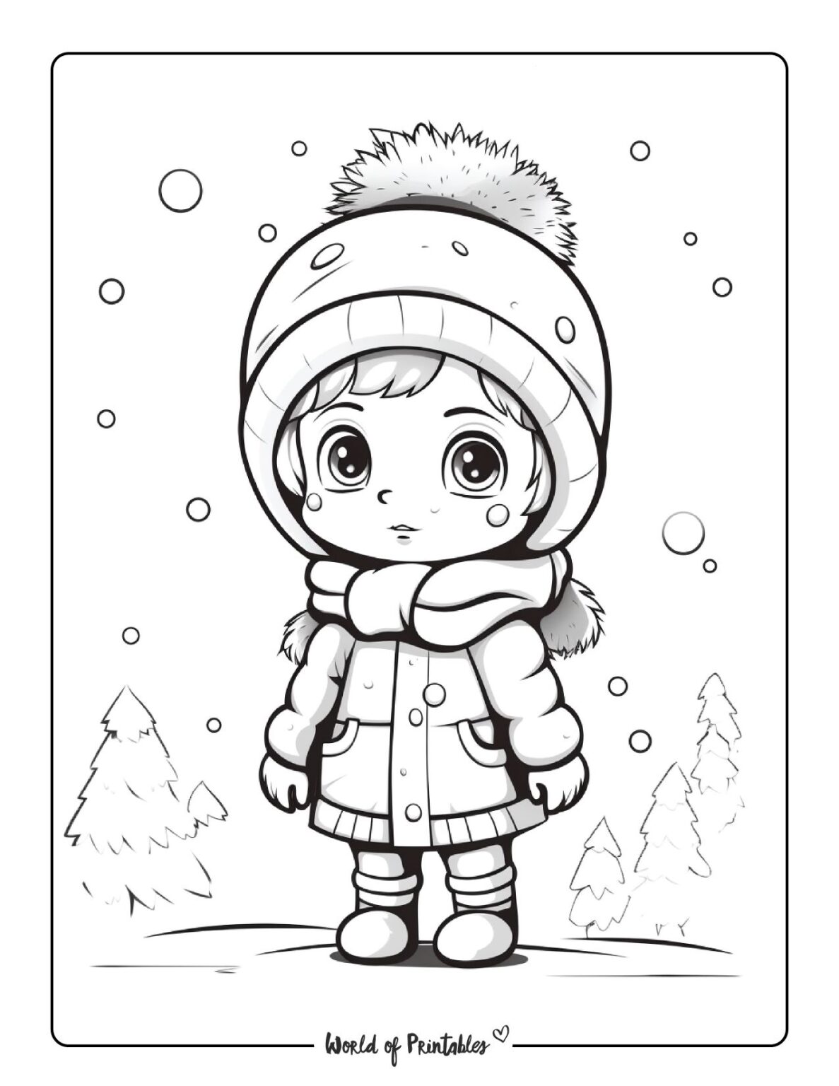 Winter Coloring Pages - World of Printables