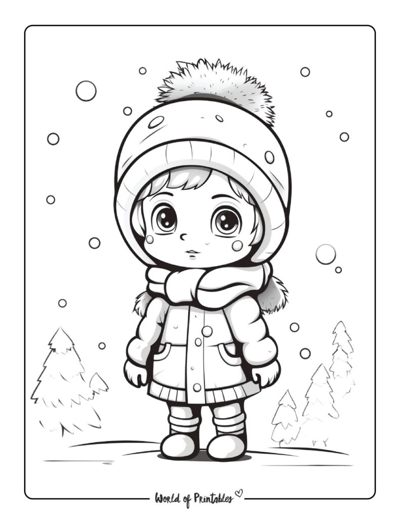 Winter Coloring Pages - World of Printables