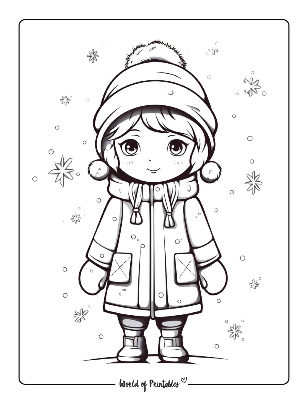 Winter Coloring Pages - World of Printables