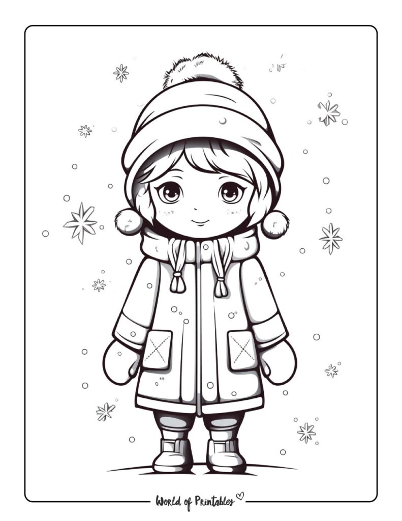 Winter Coloring Pages - World of Printables