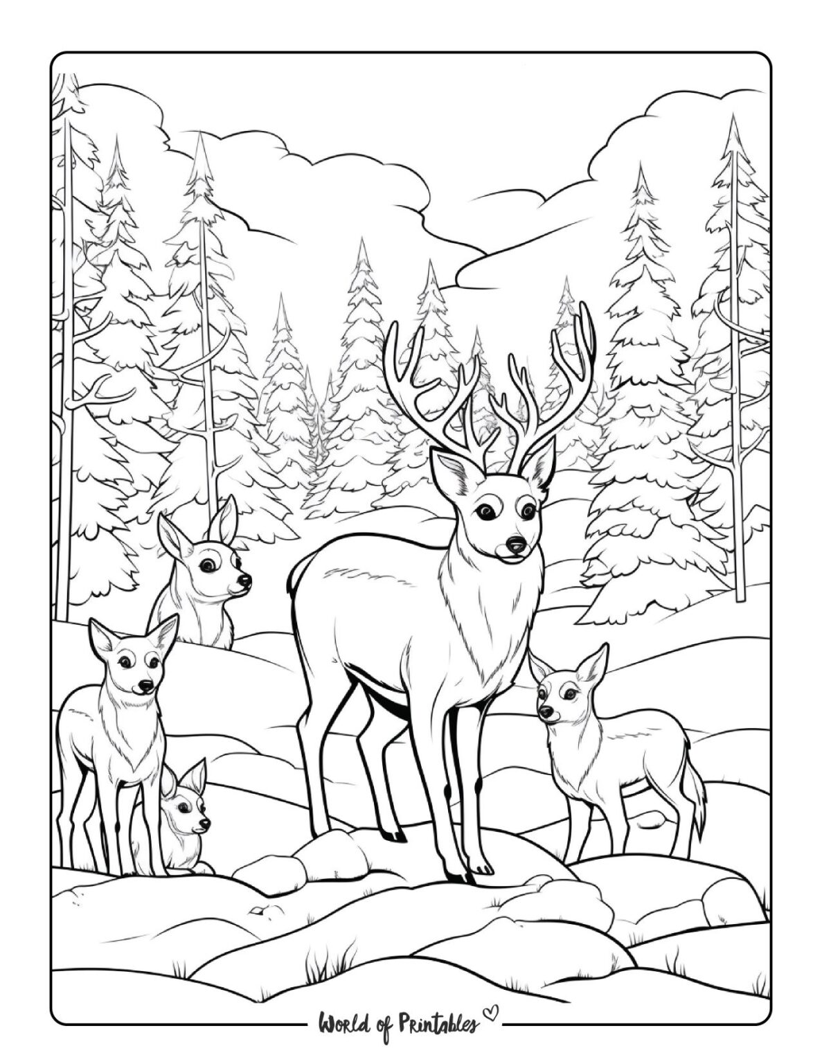 Winter Coloring Pages - World of Printables