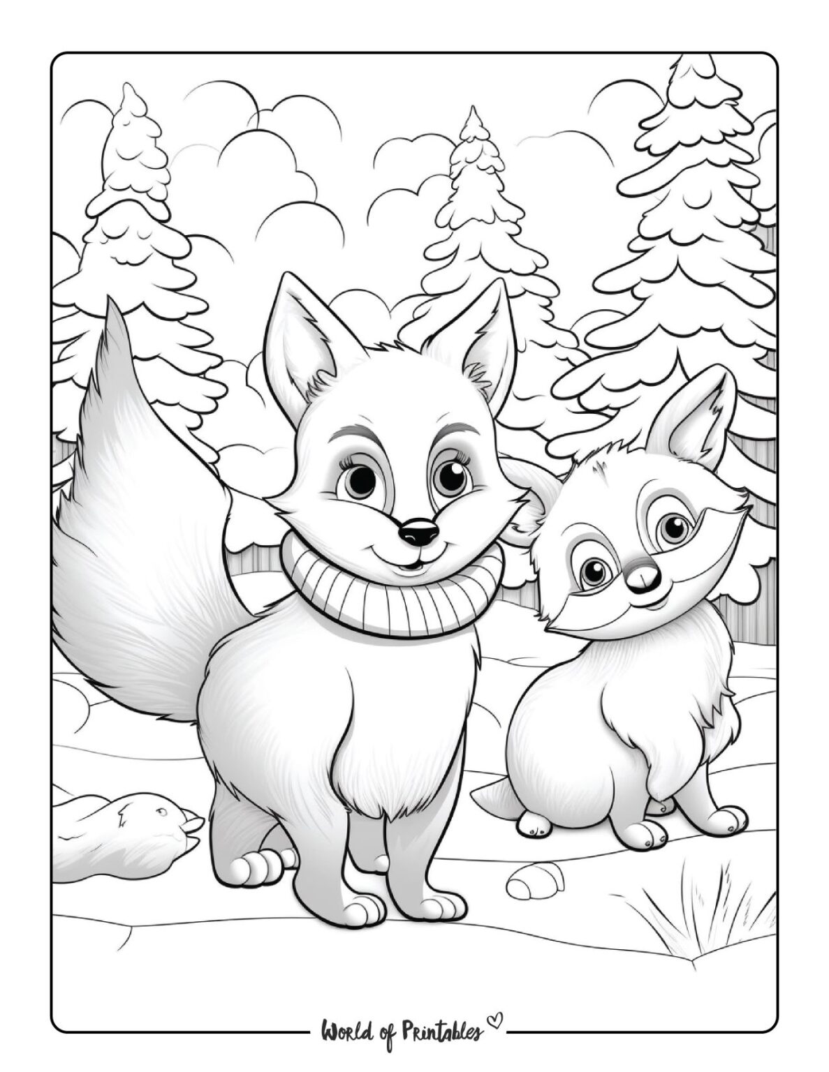 Winter Coloring Pages - World of Printables