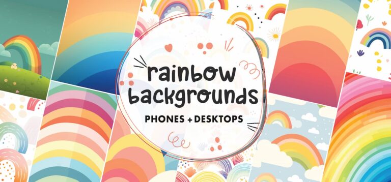 100+ Rainbow Backgrounds - World of Printables
