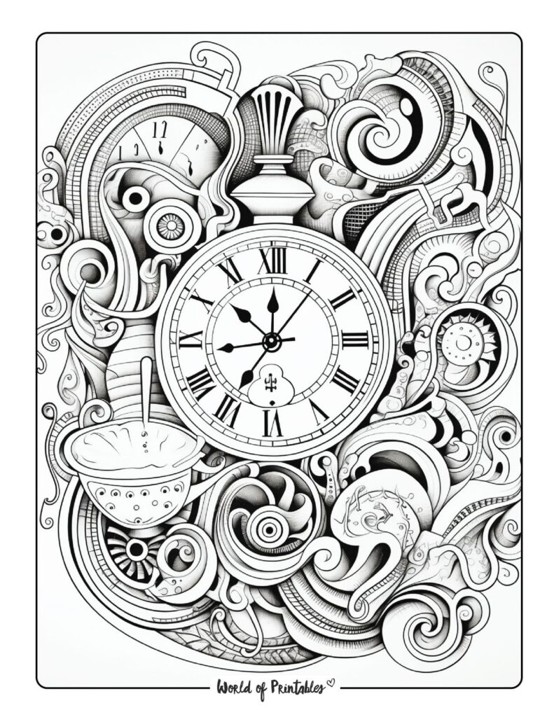 Abstract Coloring Pages - World of Printables